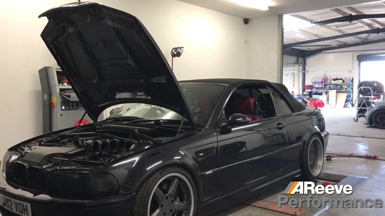 Bmw E46 M3 Velocity stacks Maha Rolling road dyno - YouTube