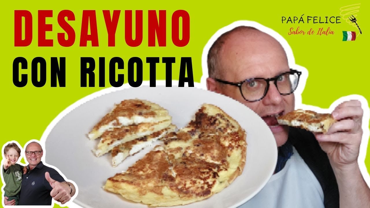 🇮🇹 Queso Ricotta Frita con Huevo. ¡Increíble Desayuno! - YouTube