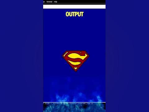How to make superman logo in python #status #shorts #spiderman #viral #pythonforbeginners # ...