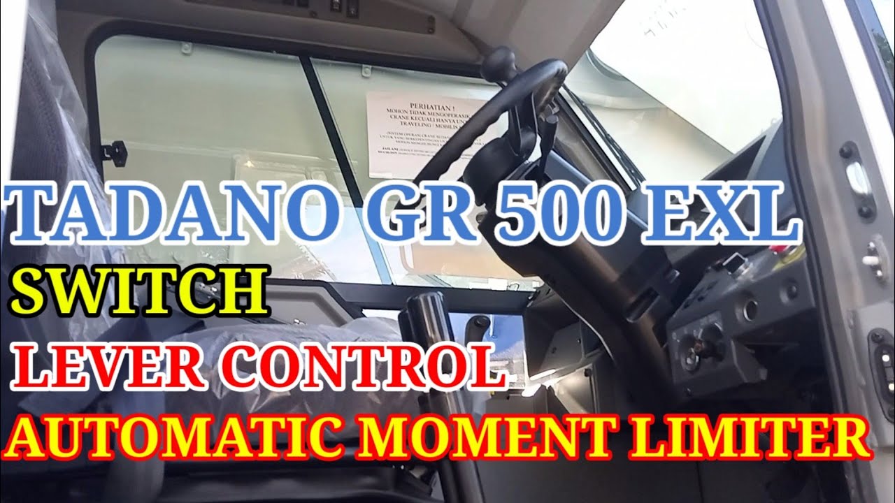 CRANE TADANO GR 500EXL MONITOR PANEL LEVER CONTROL AML - YouTube