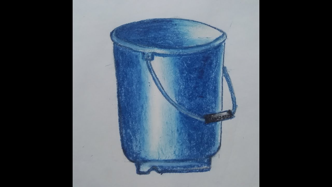 How to make Bucket.( Elementary Still life,Object drawing and colouring ...