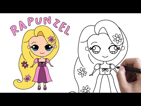 Rapunzel Nasıl Çizilir? | Prenses Rapunzel Çizimi | Rapunzel Painting | Drawing Rapunzel Princess