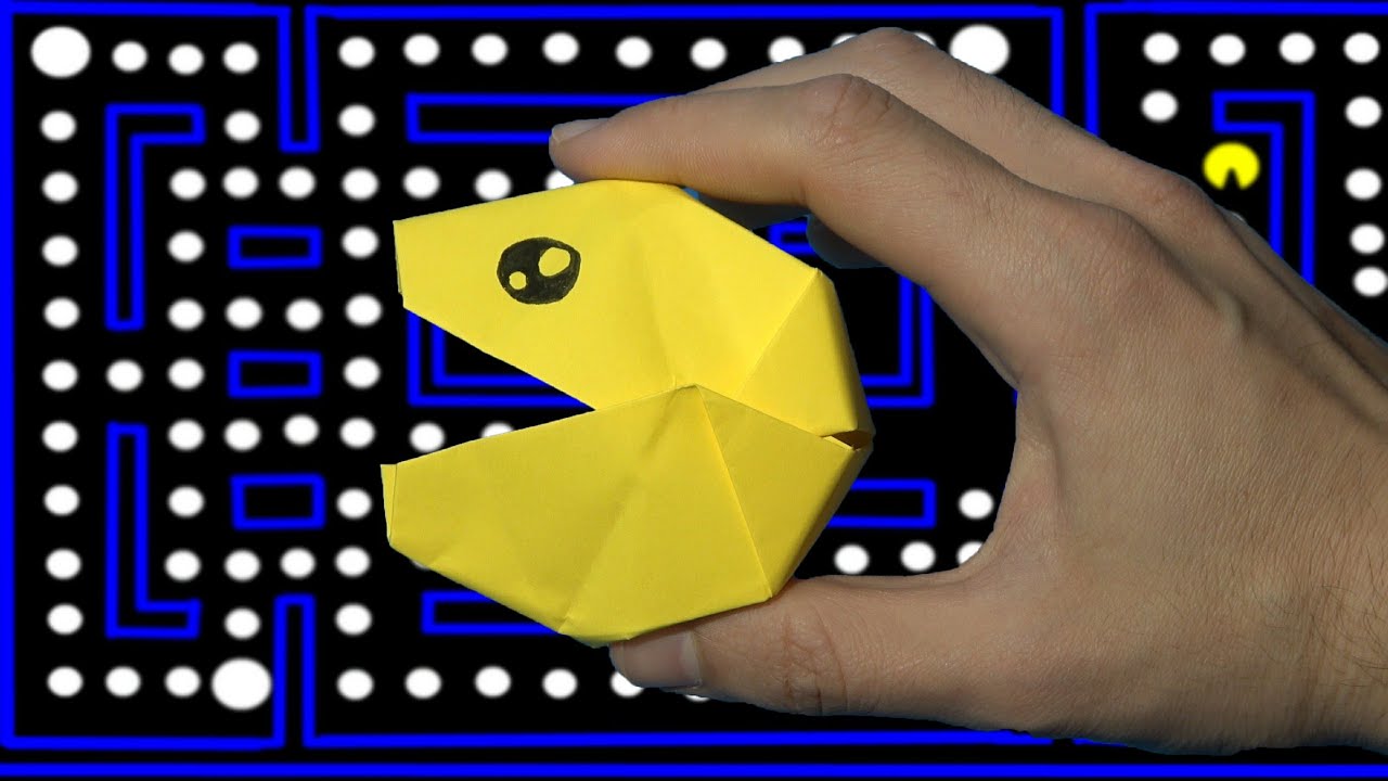 Cómo hacer un Pacman de papel | origami pac-man - YouTube