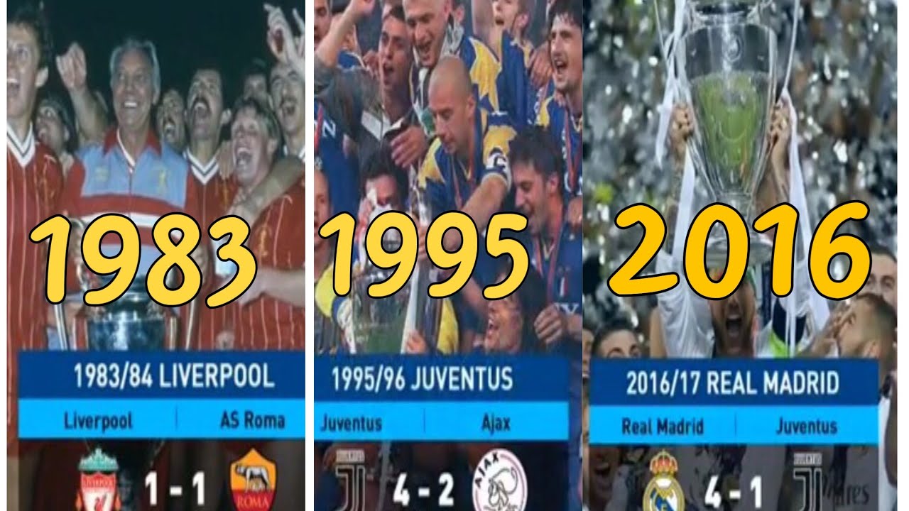1955 - 2018 ALL CHAMPIONS LEAGUE FINAL - YouTube