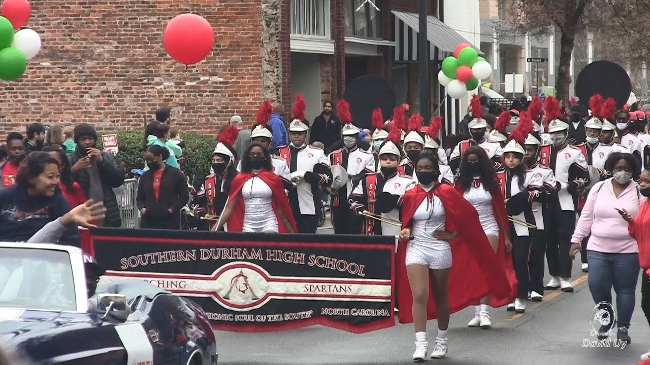 Southern Durham HS Marching Band in the 2021 Durham Holiday Parade ...