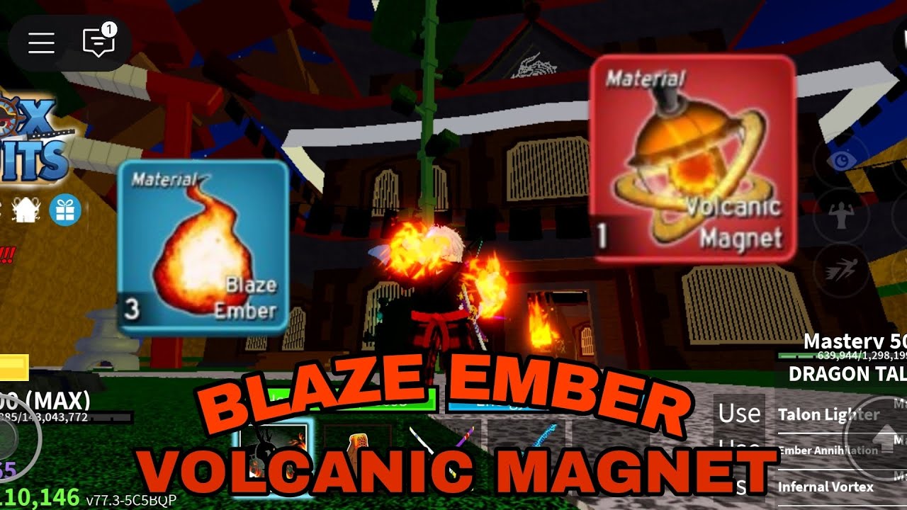 CARA MENDAPATKAN BLAZE EMBER DAN VOLCANIC MAGNET BLOX FRUIT INDONESIA ...
