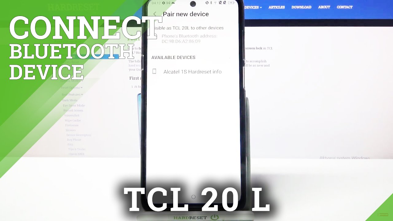 How to Connect via Bluetooth in TCL 20 L - Use Wireless Connection ...