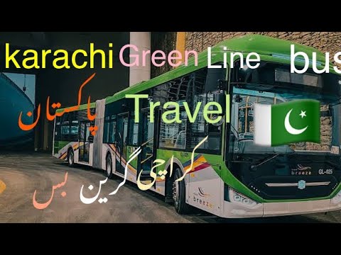 karachi Green Line Metro Bus Travel View from bus karachi pakistan ...