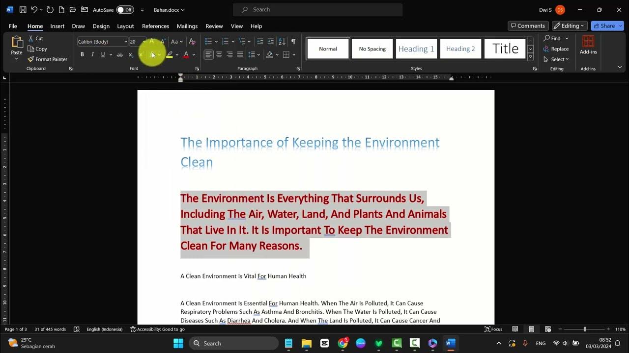 Microsoft 365 (Office): How to change the outline color of a text in ...