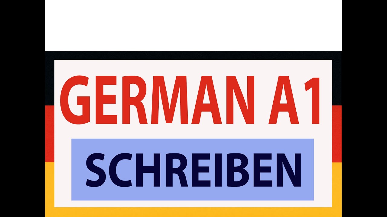 German Writing practice a1 Goethe, German Schreiben practice a1 - YouTube