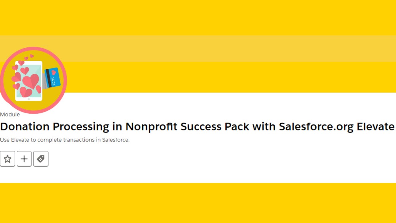 Donation Processing in Nonprofit Success Pack with Salesforce org ...