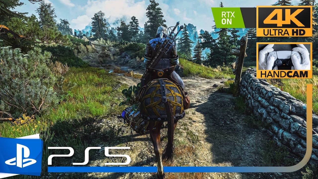 PS5 Gameplay The Witcher 3 - RAY TRACING vs PERFORMANCE in Free Roam 4K ...
