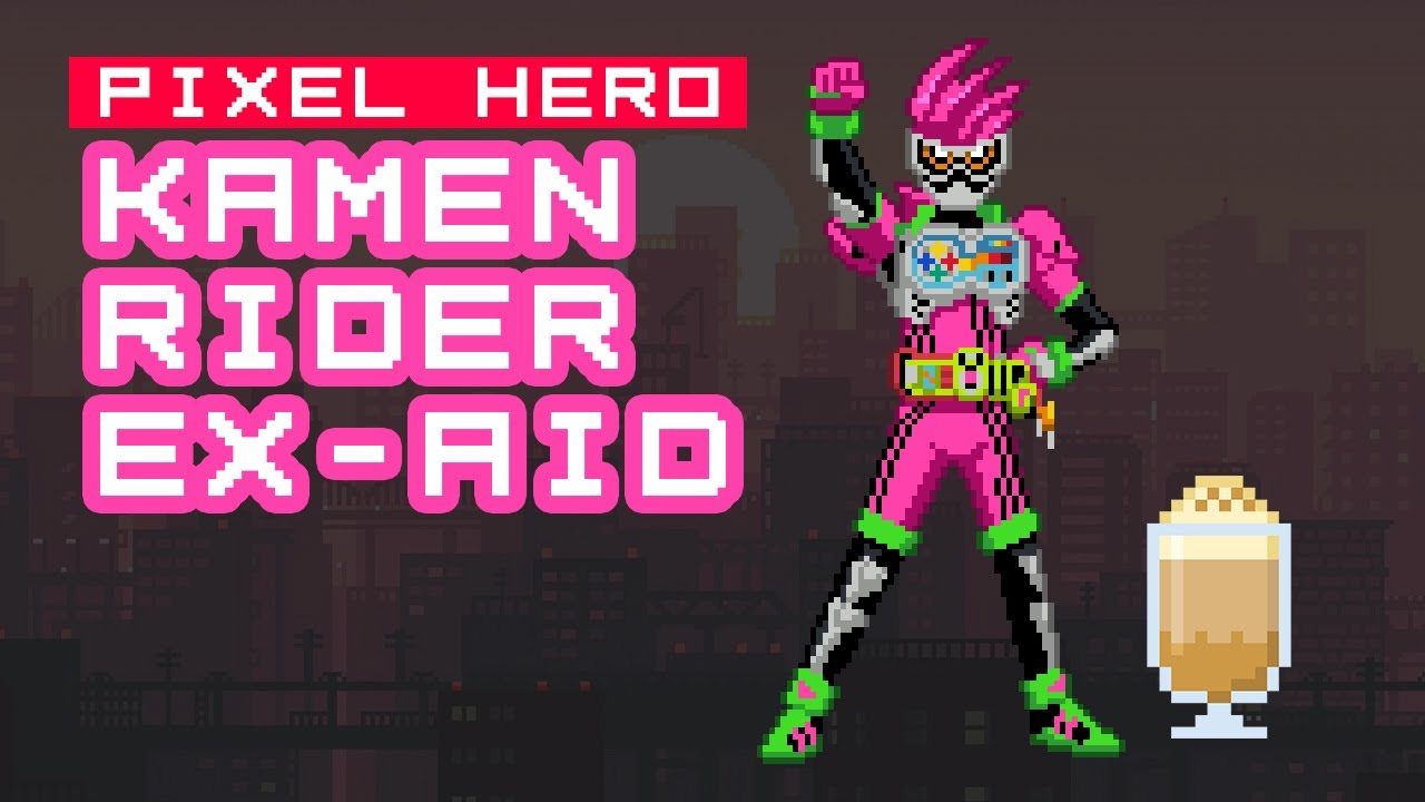 [ Pixel Art Timelapse ] PIXEL HERO - Kamen Rider Ex-Aid - YouTube