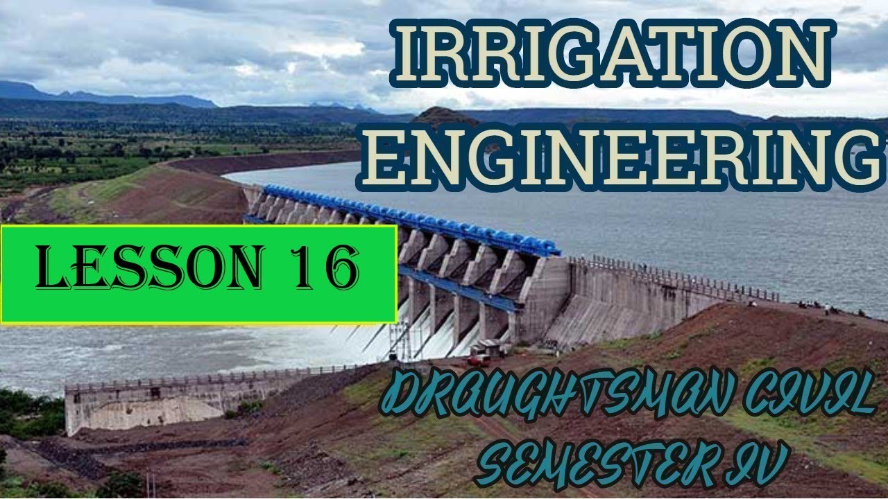 Canal drop or Canal fall | Irrigation | Lesson 16 | Draughtsman Civil ...