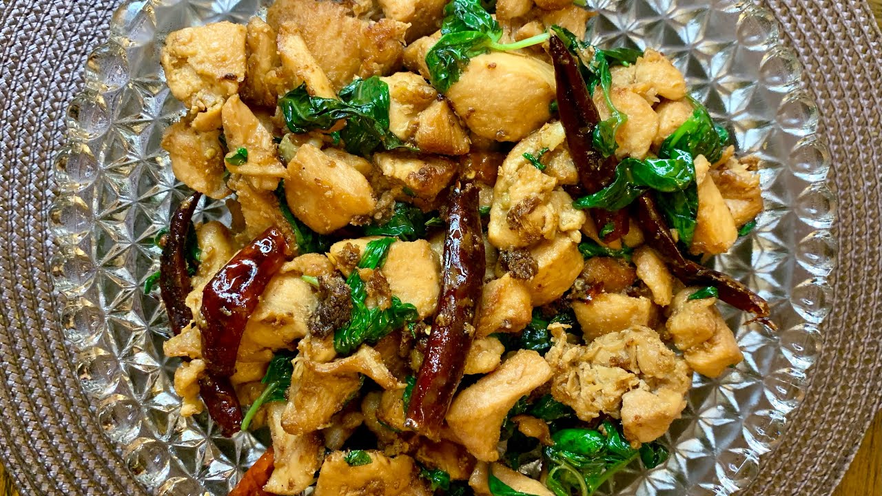 Thai basil chicken - YouTube
