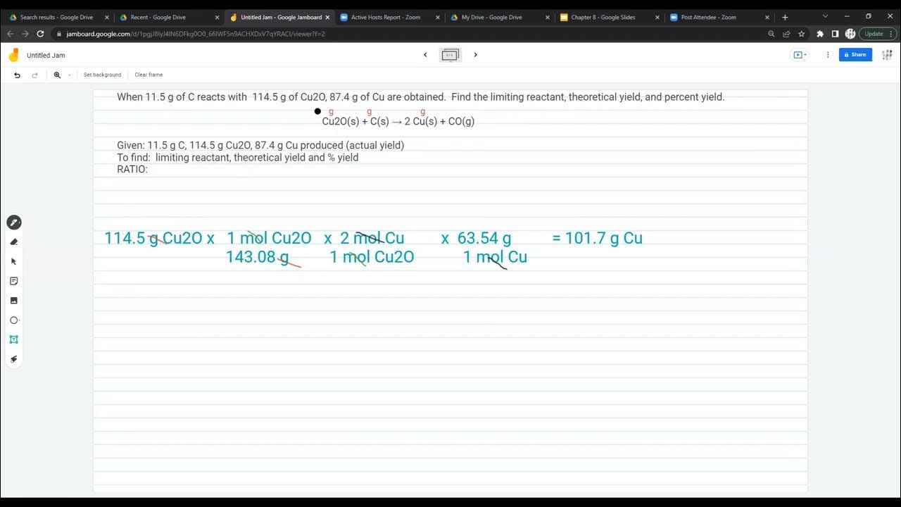 Limiting reactant example 2 - YouTube