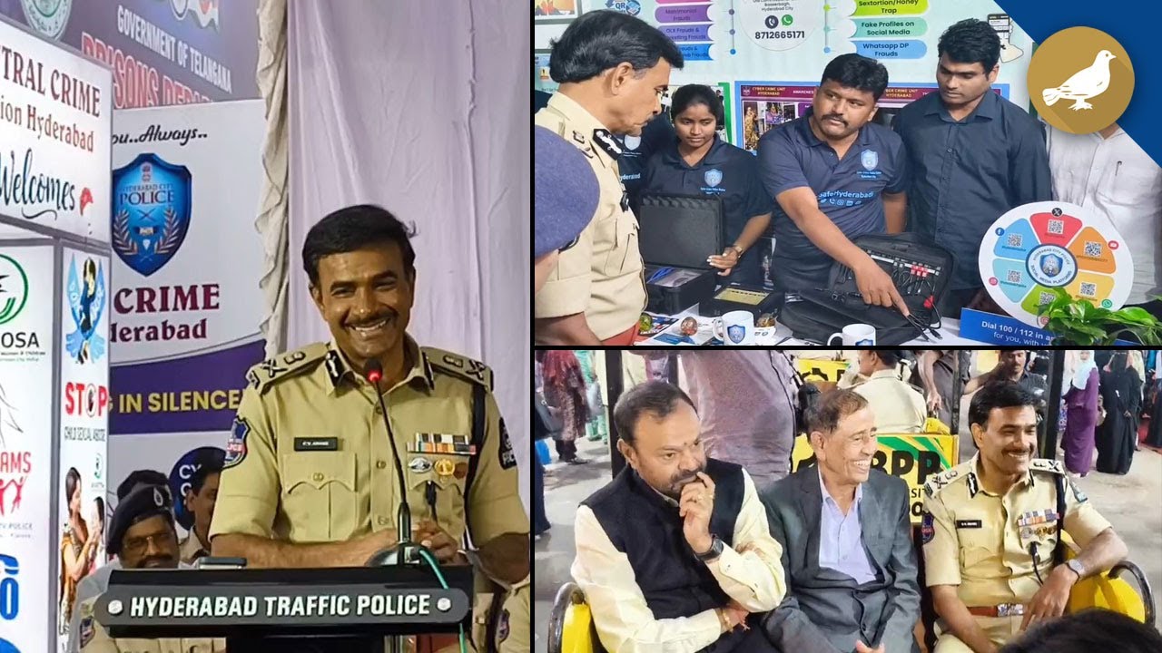 Hyderabad CP CV Anand inaugurate police stalls in Numaish Nampally ...