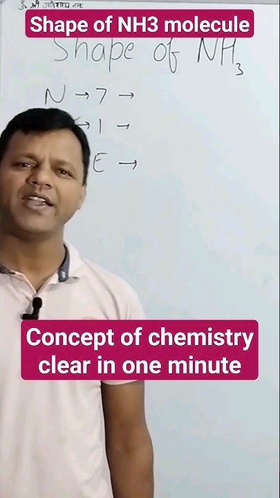 Shape of NH3 | shape of Ammonia | molecular shape | molecular geometry | #chemistry #class11 # ...