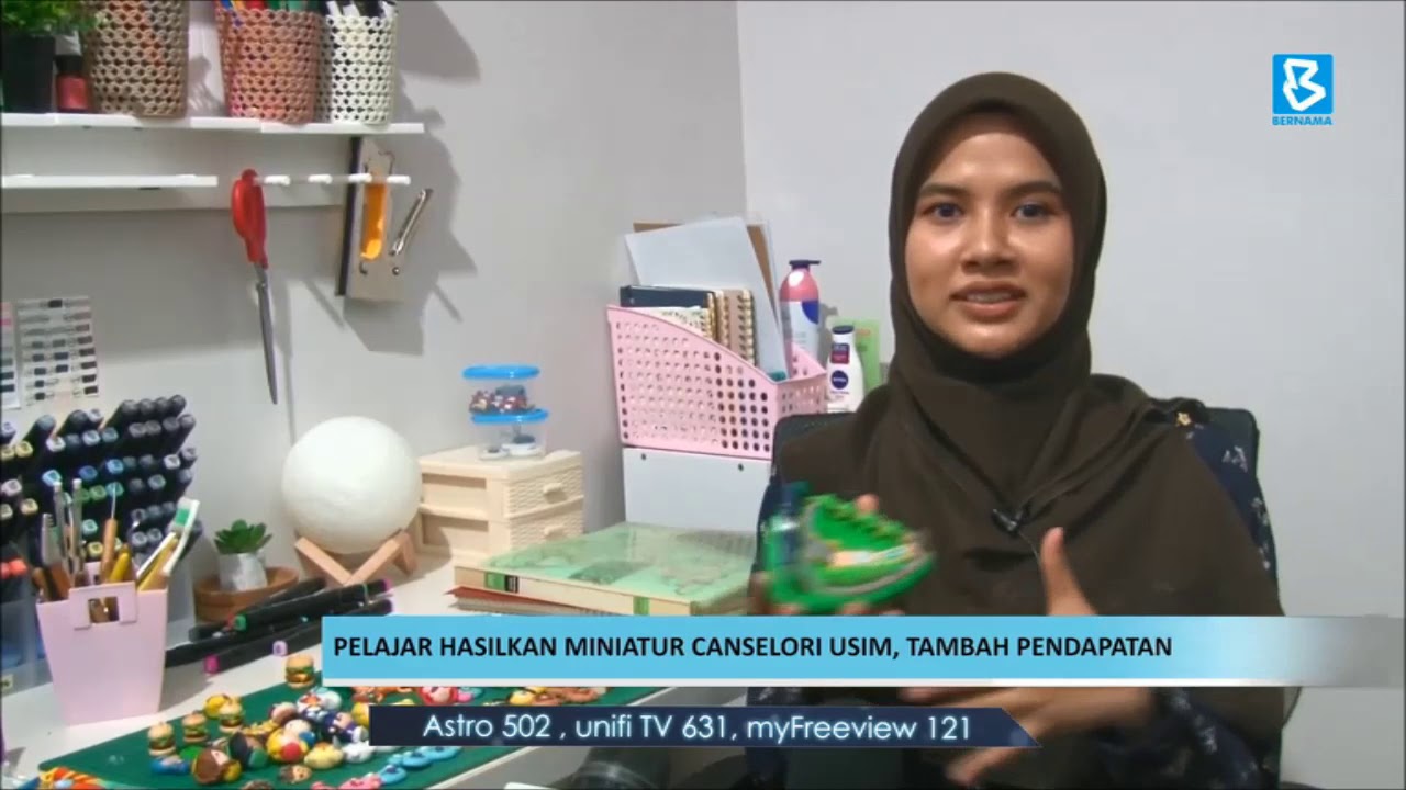 Pelajar hasilkan miniatur Canselori USIM, tambah pendapatan - YouTube