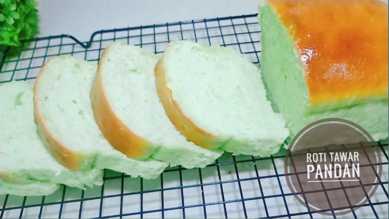 CARA MEMBUAT ROTI TAWAR YANG MUDAH II ROTI TAWAR PANDAN ENAK DAN LEMBUT ...