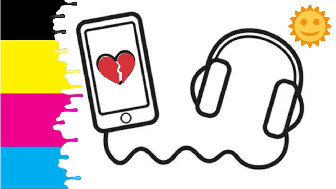 Drawing a music player for children / Very Easy - YouTube
