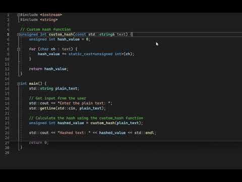 Hash C++ - YouTube