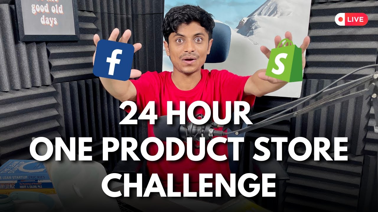 One Product Store Dropshipping Challenge For 24 Hours! - YouTube