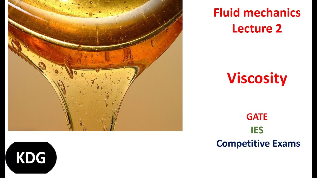 Viscosity| Fluid mechanics| Lecture 2|31012021| GATE| IES| SSC JE - YouTube