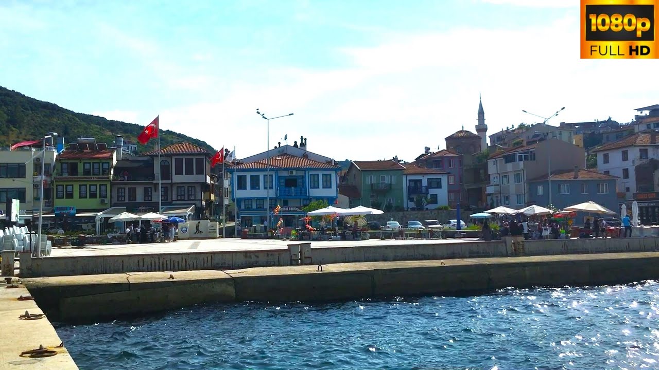 Bursa Mudanya | Trilye Zeytinbağı Sahili ve İskelesi | 1080p | UHD ...