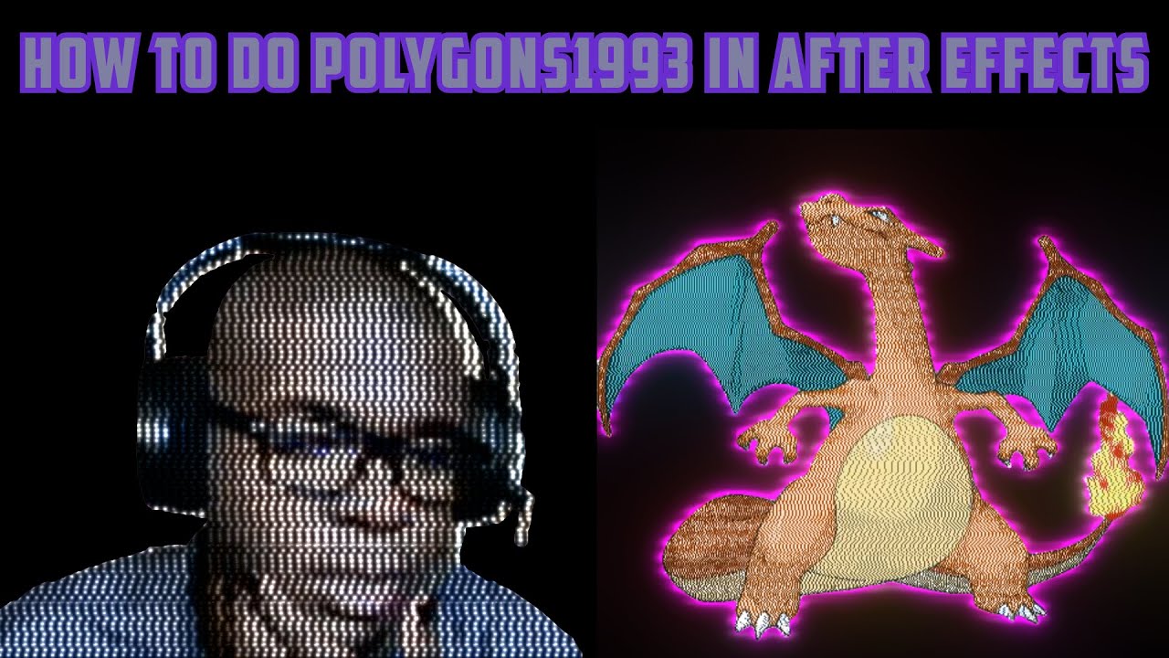 how to do polygons 1993 crt effects in after effects - YouTube