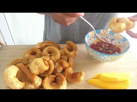 Sikat na pagkaing pinoy “Chicharon” #asmr #mukbang #snacks # ...