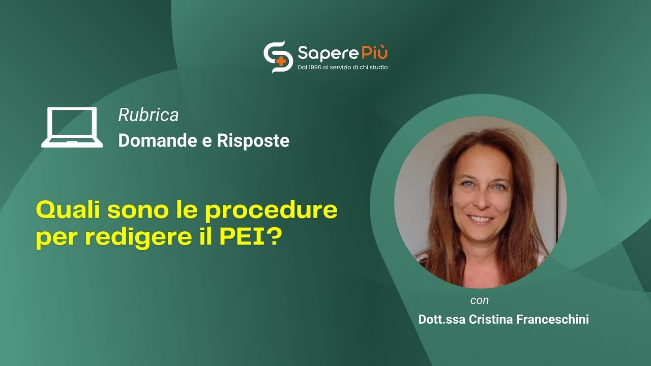 Quali sono le procedure per redigere il PEI? - YouTube