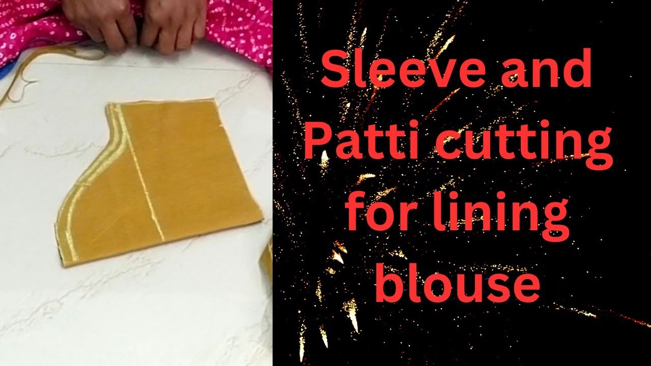 sleeve and Patti cutting for beginners/ clear explanation with correct ...