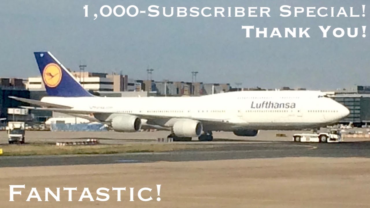 Boeing 747-8i Sunrise Approach and Landing at Frankfurt (D-ABYK, 1000 ...