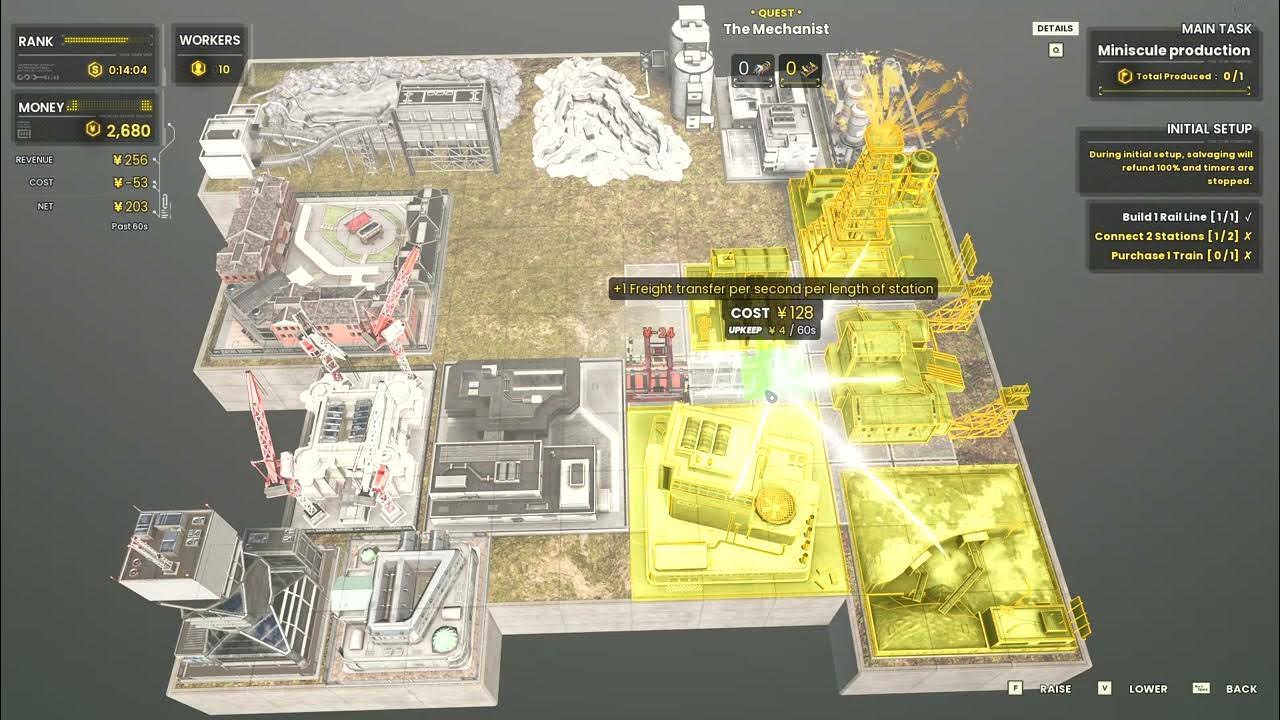 RAILGRADE Tiny space custom map S rank uncut - YouTube