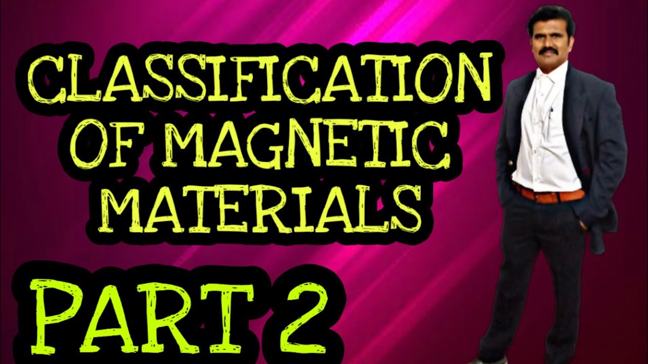 CLASSIFICATION OF MAGNETIC MATERIALS-Magnetic Properties of Matter ...