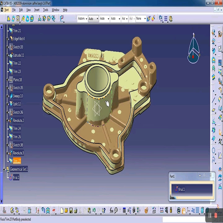 طراحی با ابر نقاط کتیا / design with GSD & Quick surface reconstruction in Catia v5 #catia - YouTube
