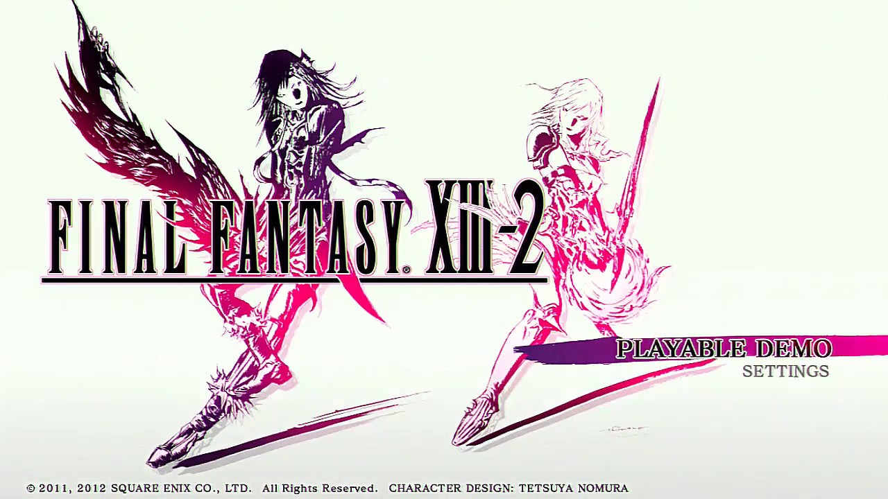 Final Fantasy XIII-2 DEMO - PS3 - 16:9 Widescreen - YouTube