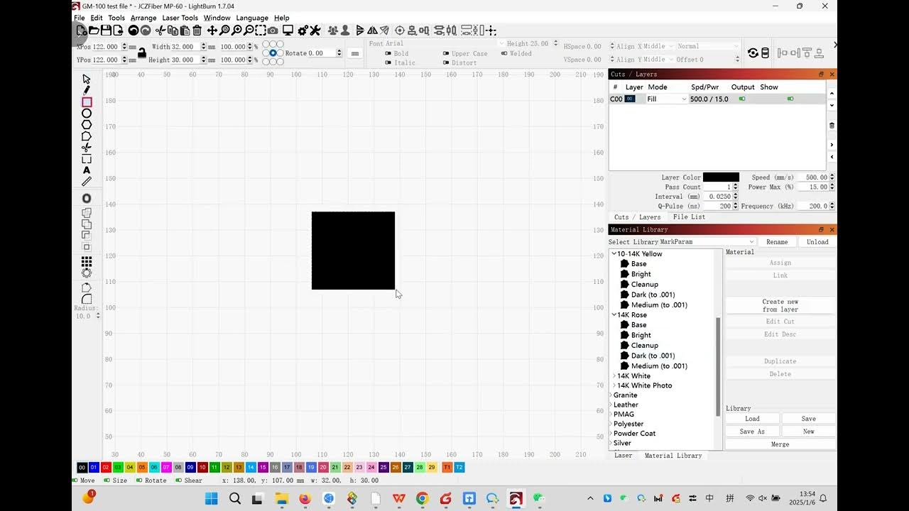 Load lib in lightburn - YouTube