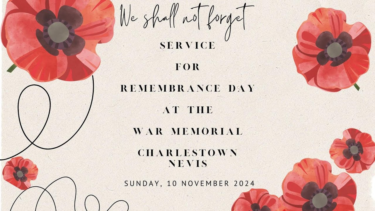 Remembrance Day Service 2024 | War Memorial - Nevis | Nevis Island ...