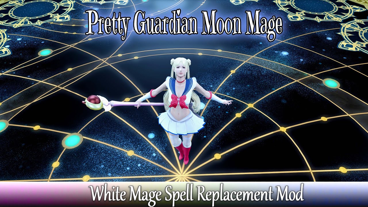 Pretty Guardian Moon Mage - FFXIV WHM VFX MOD - YouTube