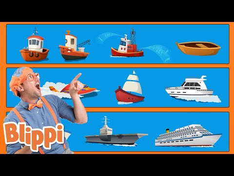 Blippi | Blippi explores loads of Boats!! | Educational Videos for Toddlers | Cars for Children