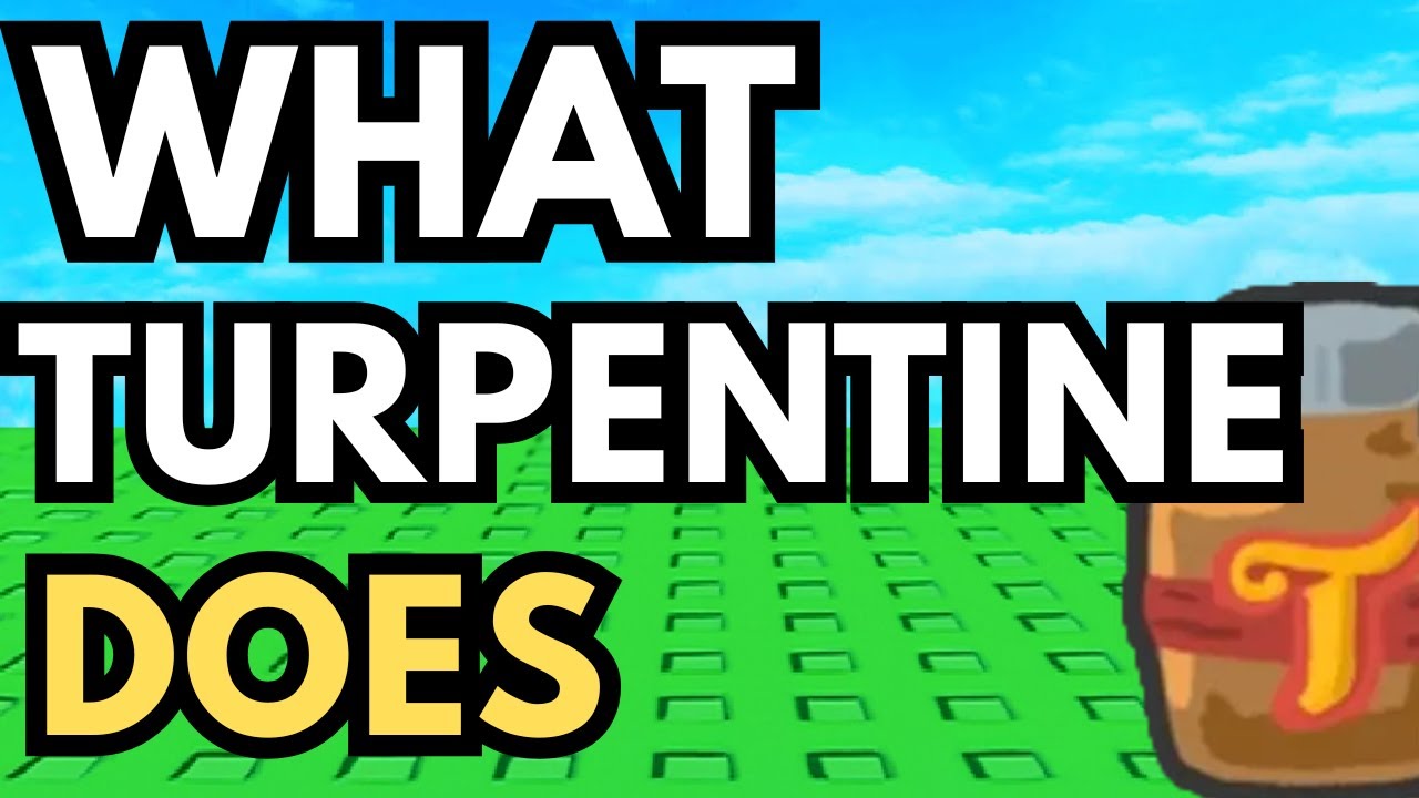 What Does Turpentine Do In Bee Swarm Simulator On Roblox - YouTube