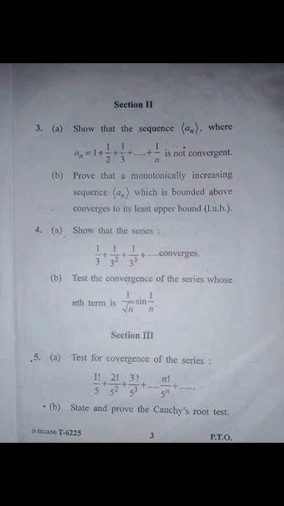 Sequence and Series|Bsc 2nd year|Maths 4th sem|Gurugram University|PP junction| - YouTube