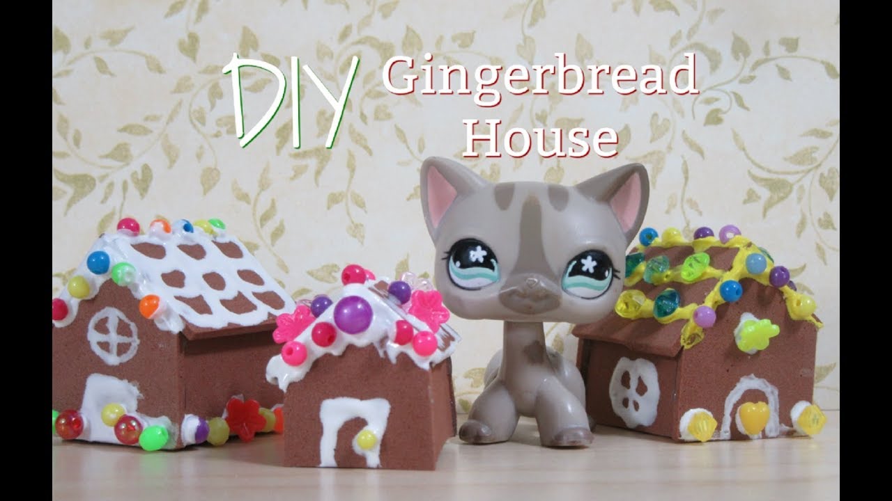 DIY LPS Gingerbread House! EASY! - YouTube