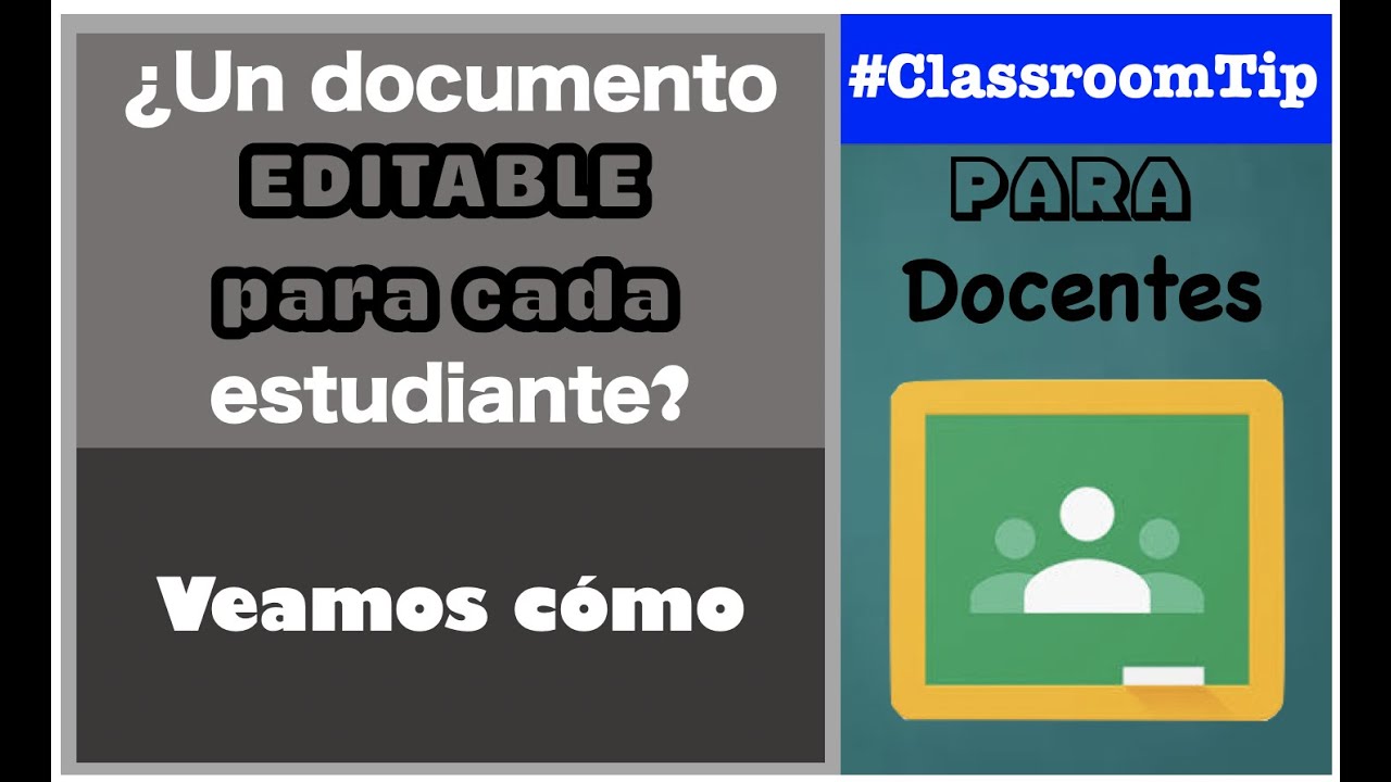 CÓMO CREAR UN WORD EDITABLE EN CLASSROOM || CLASSROOM PARA DOCENTES ...