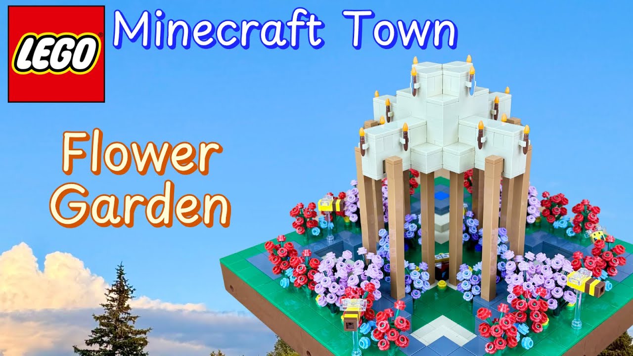 The Flower Garden | Lego Minecraft Town | Episode 2 - YouTube