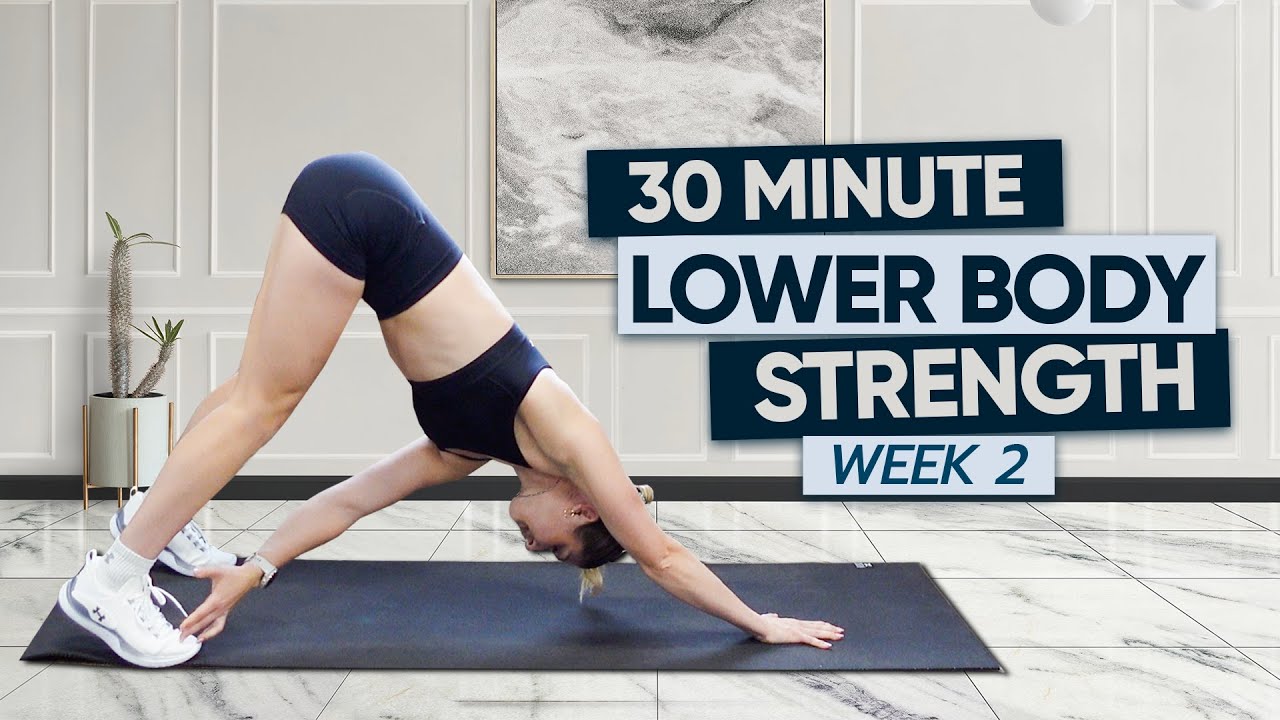 Strong at Home: Lower Body Strength (week 2) - YouTube