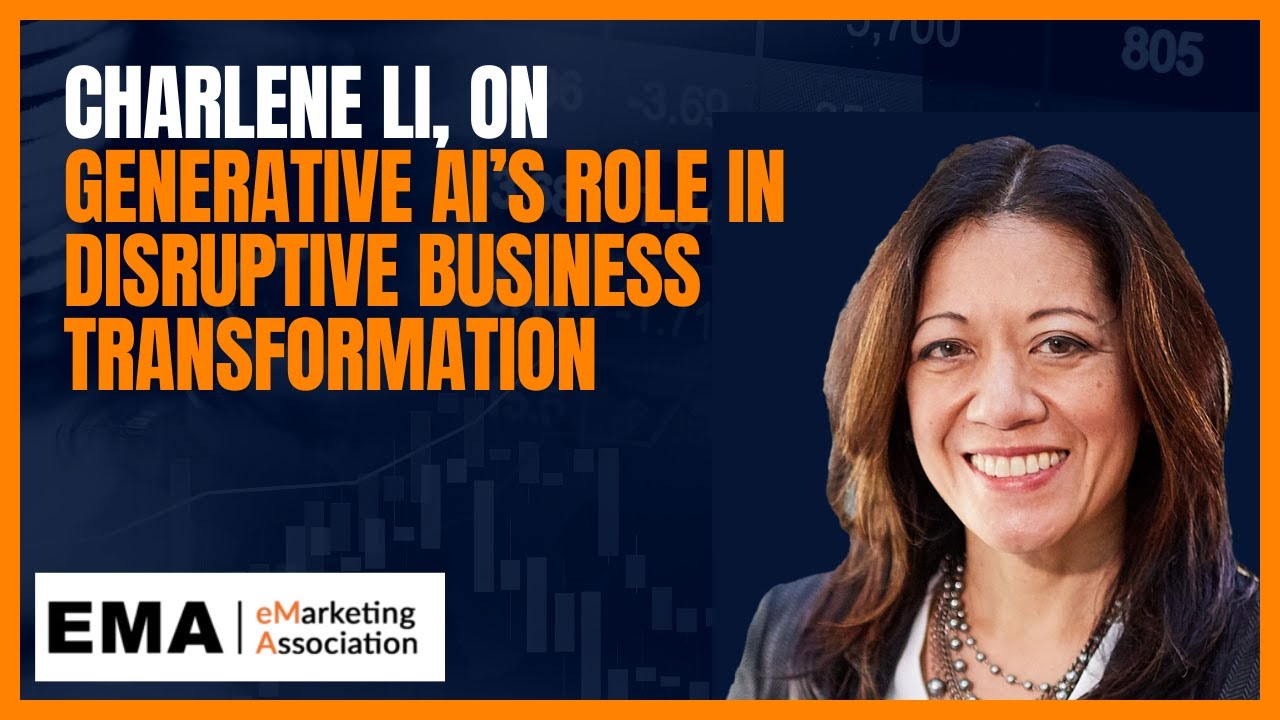Charlene Li on Generative AI’s role in disruptive business ...