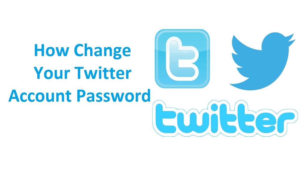 How Change Your Twitter Account Password - YouTube